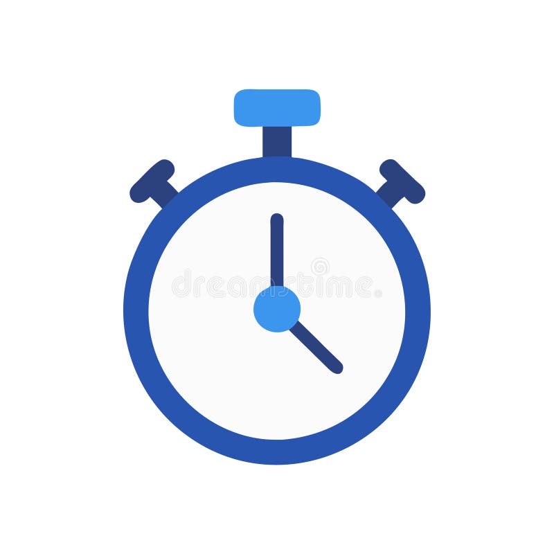 Stop Watch Icon for Time Management Stock Illustration - Illustration ...