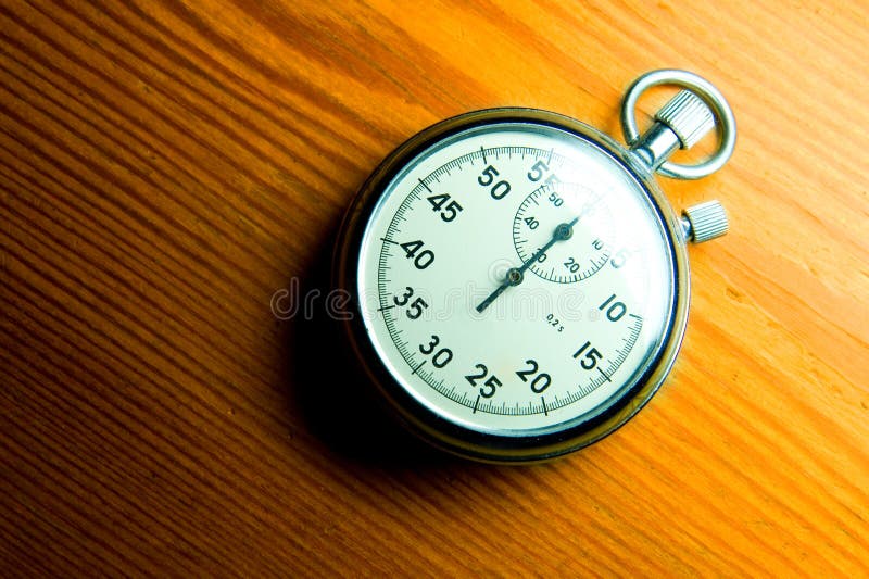 Stop-watch on table stock image. Image of close, holding - 7921919