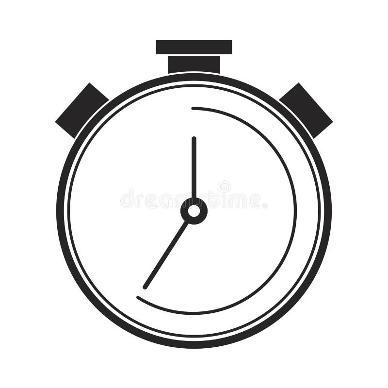Stop Watch Timer Icon - Vector Illustration Stock Vector - Illustration ...
