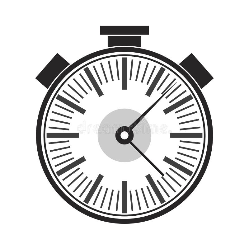 Stop Watch Timer Icon - Vector Illustration Stock Vector - Illustration ...