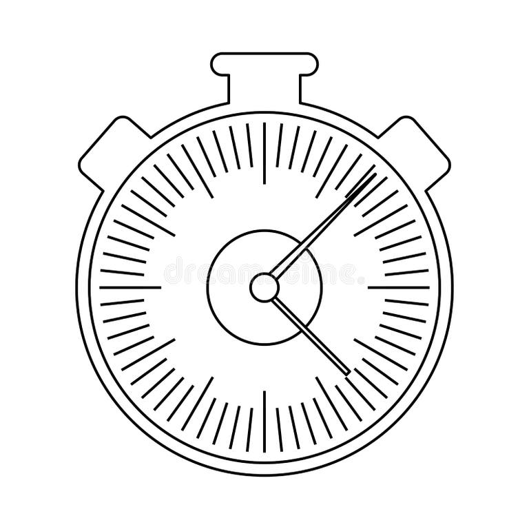 Stop Watch Timer Icon - Vector Illustration Stock Vector - Illustration ...