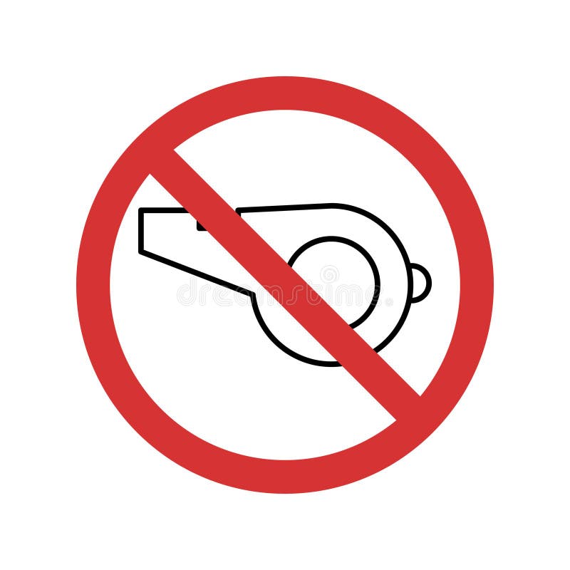 Stop Whistle Isolated Vector Icon Which Can Easily Modify or Edit Stock ...
