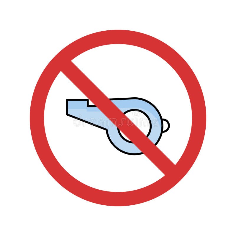 Stop Whistle Isolated Vector Icon Which Can Easily Modify or Edit Stock ...