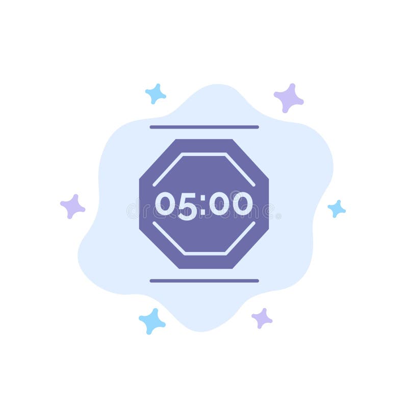 Stop Work, Rest, Stop, Work, Working Blue Icon on Abstract Cloud ...