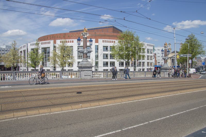 Stopera Building at Amsterdam the Netherlands 2018 Editorial Stock ...