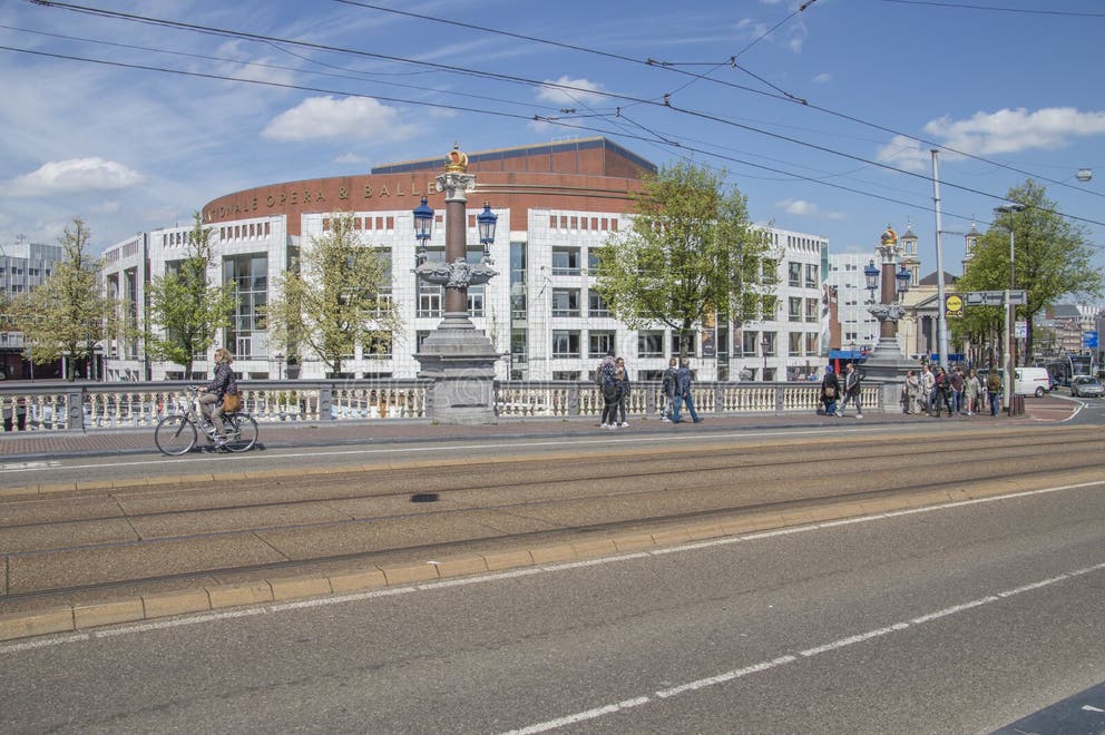 Stopera Building at Amsterdam the Netherlands 2018 Editorial Stock ...