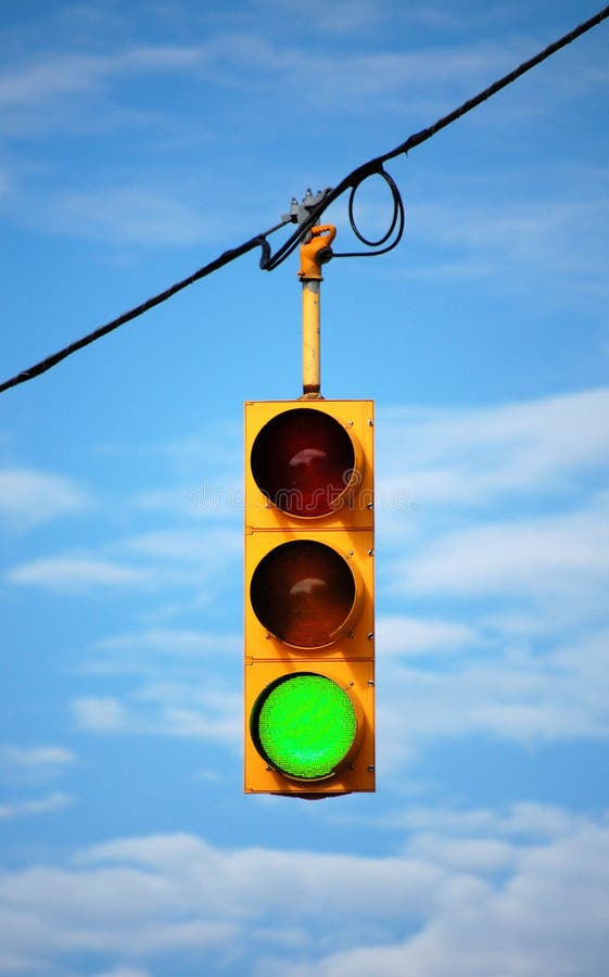 Stoplight on green stock image. Image of safe, stop, information - 15035539