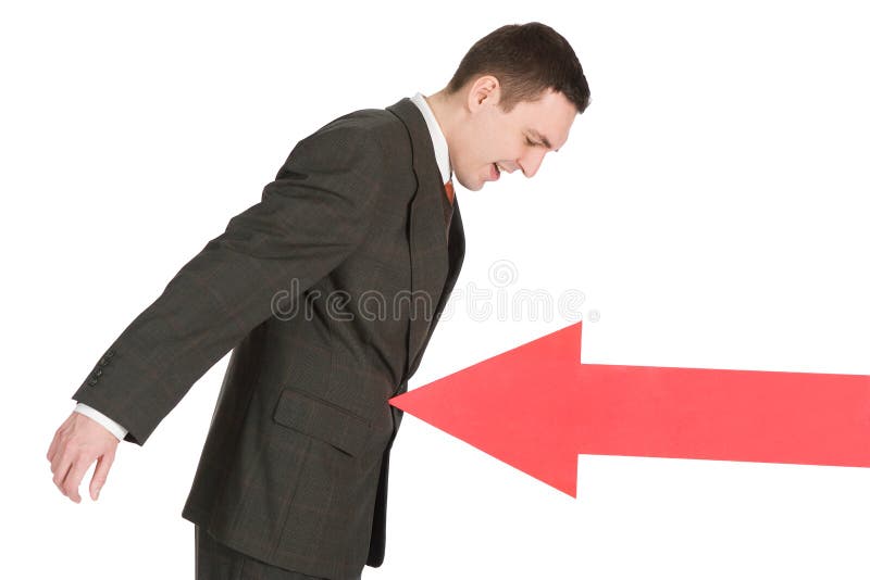 Businessman Stopped Arrow Stock Photos - Free & Royalty-Free Stock ...