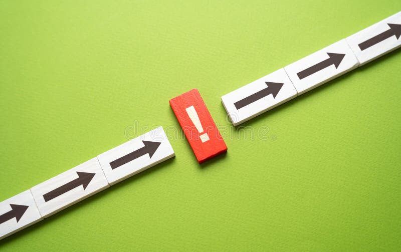 Stopping the Process. Insurmountable Barrier Stock Image - Image of ...