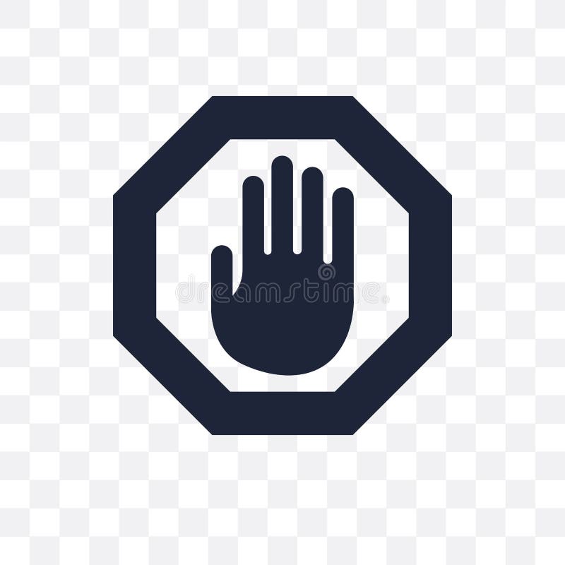 Stopping Transparent Icon. Stopping Symbol Design from Construct Stock ...