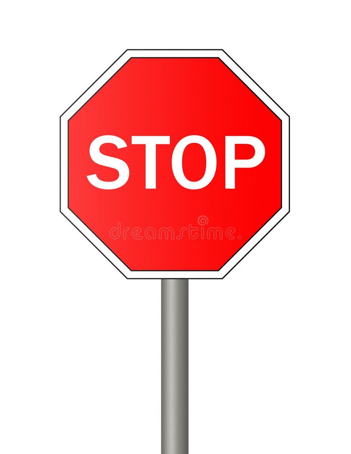 Stoppschild. stock abbildung. Illustration von kraftfahrer - 31797744