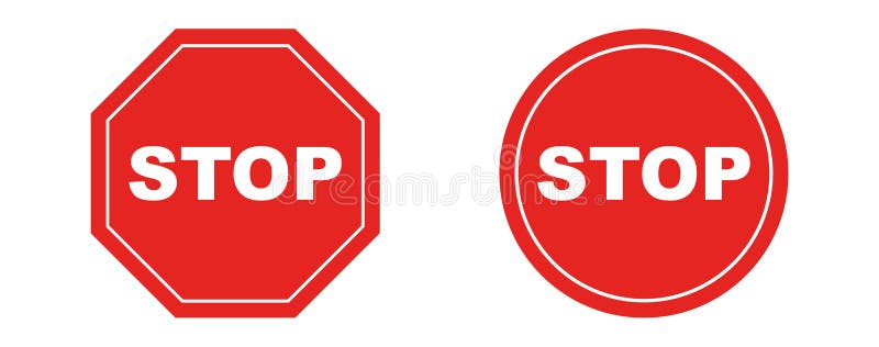 Stoppschild. Red Verbotszeichen Mit Einer Menschlichen Hand in Form ...