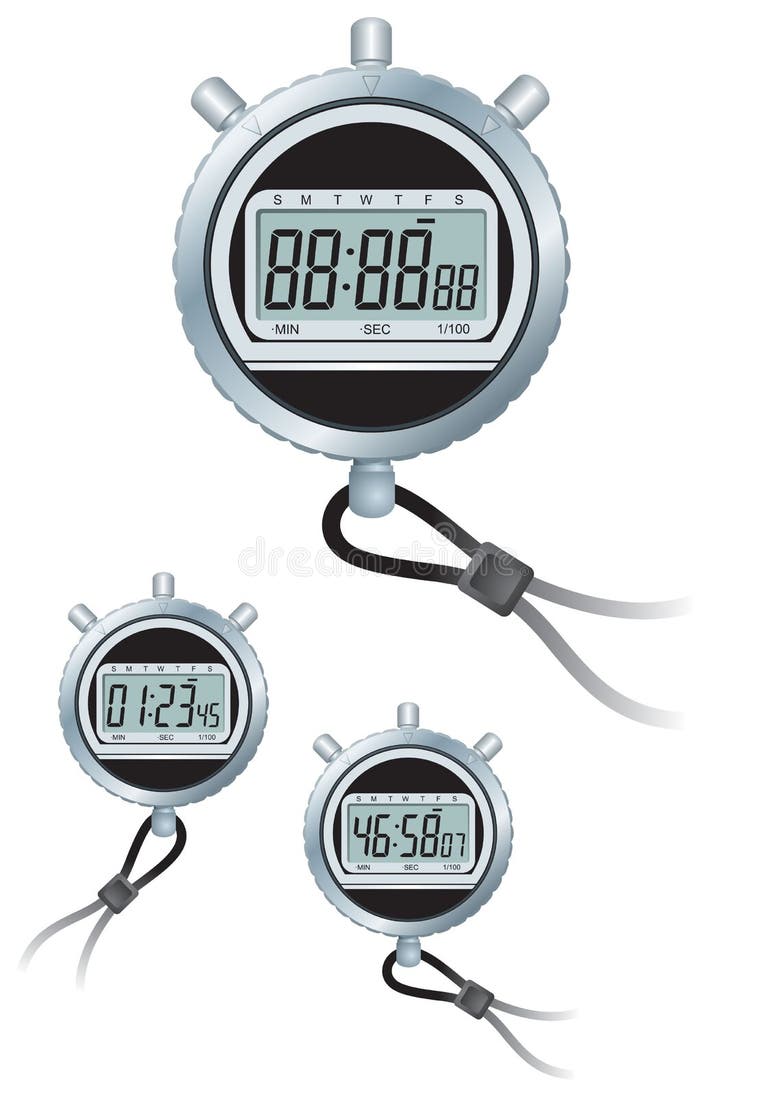 Digital Stopwatch Stock Illustrations – 26,528 Digital Stopwatch Stock ...