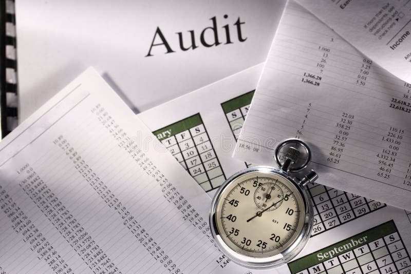 Stopwatch and audit stock image. Image of budget, document - 28744919