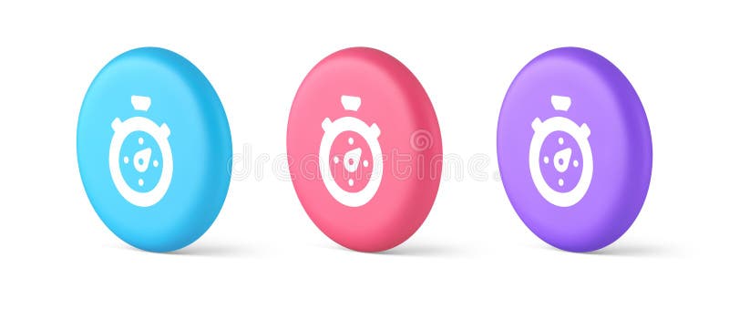 Stopwatch Button Timer Speed Time Counting Application Panel Interface ...