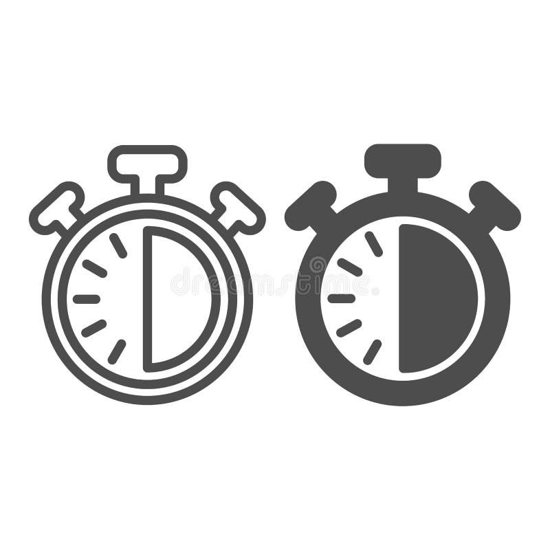 Stopwatch Timer 30 Seconds Stock Illustrations 175 Stopwatch Timer 30
