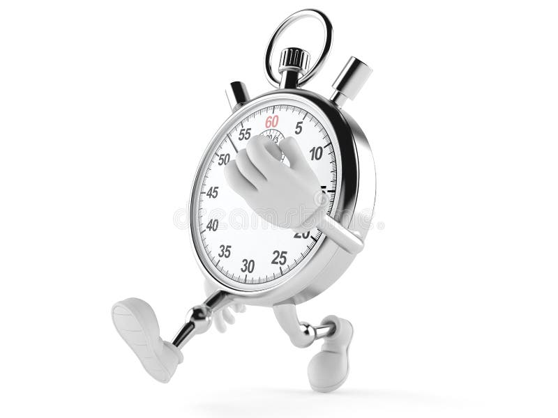 Cartoon stopwatch running stock vector. Illustration of race - 50840010