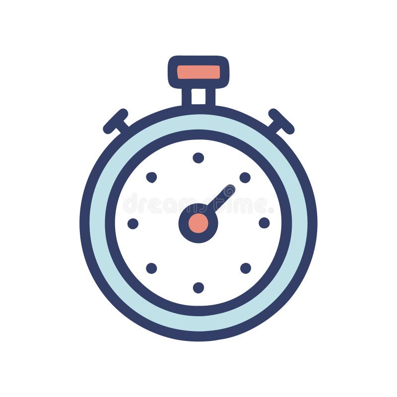 Stopwatch Clock Icon stock illustration. Illustration of graphic ...