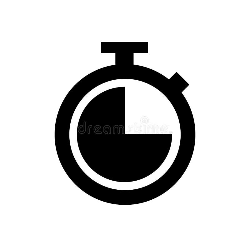 Stopwatch clock icon stock vector. Illustration of clock - 352199649