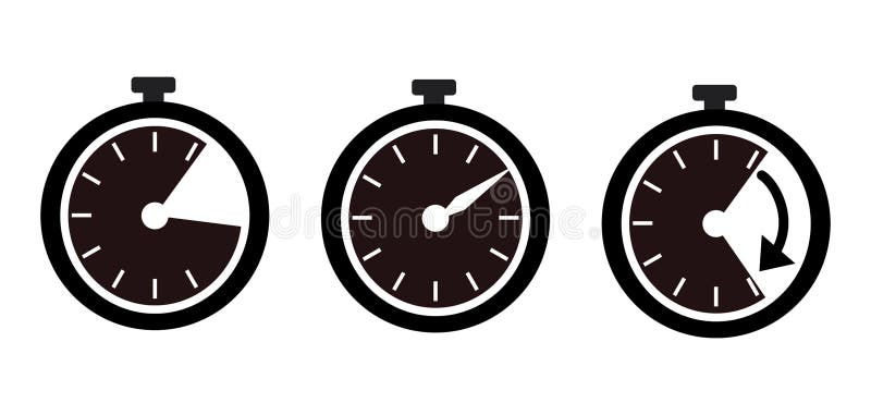 Stopwatch clock icon stock vector. Illustration of vector - 352200205