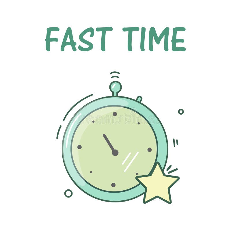 Stopwatch fast time stock vector. Illustration of instrument - 167529094