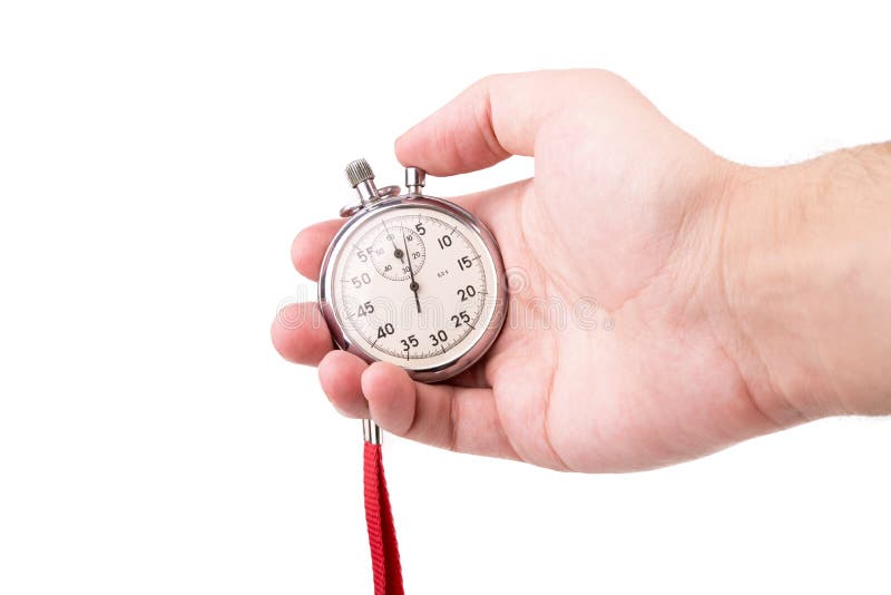 Stopwatch in a hand stock photo. Image of urgency, timepiece - 3552402