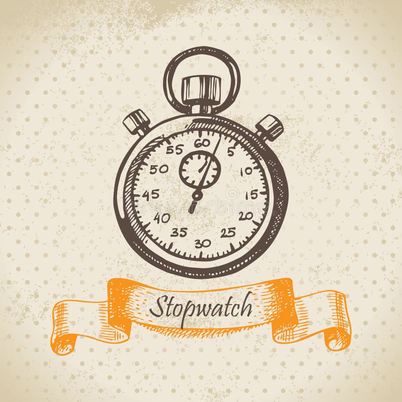 Stopwatch Drawing Stock Illustrations – 5,977 Stopwatch Drawing Stock ...