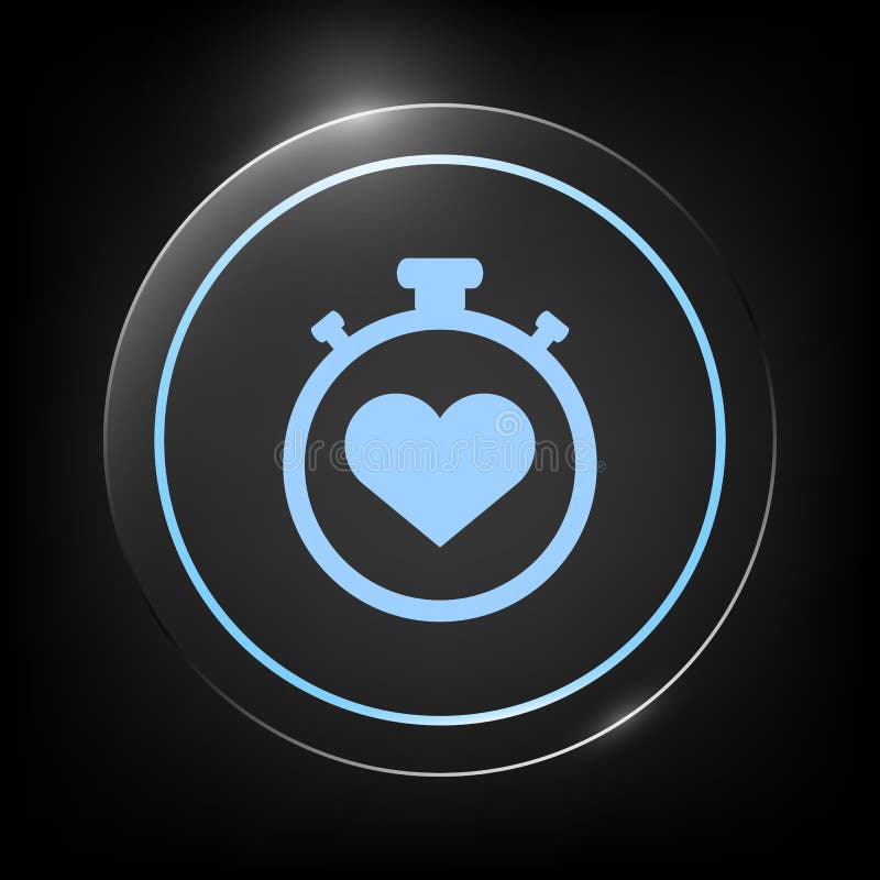 Stopwatch with Heart Symbol - Icon. Heart Timer Sign Stock Vector ... Stopwatch with Heart Symbol - Icon. Heart Timer Sign Stock Vector ...