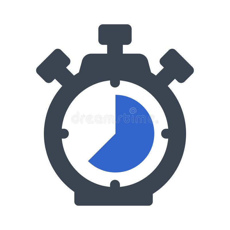 Stopwatch icon stock illustration. Illustration of countdown - 269380499