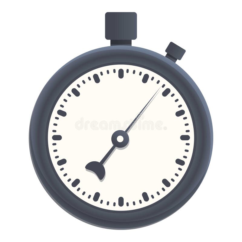 Stopwatch Icon Cartoon Vector. Time Clock Stock Vector - Illustration ...