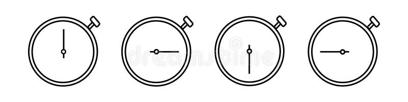 Stopwatch Icon. Clock Symbol. Sign Timer Vector Stock Vector ...