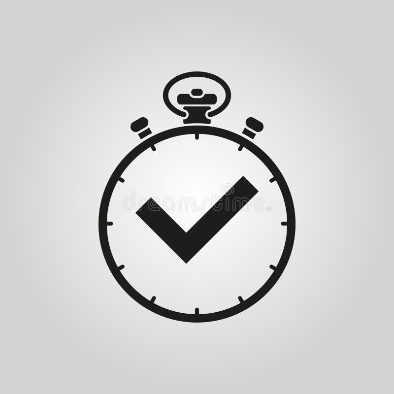 The Stopwatch Icon. Clock and Watch, Timer, Countdown Symbol. UI. Web ...