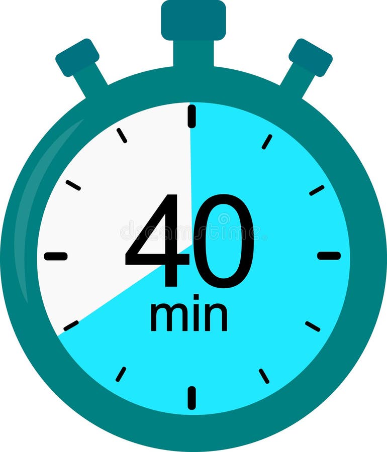 Clock. 40 minutes stock vector. Illustration of ball - 282549114 Clock. 40 minutes stock vector. Illustration of ball - 282549114