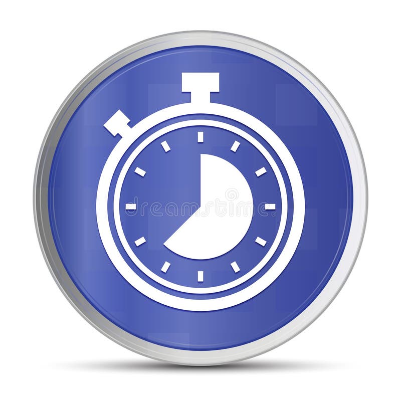 Stopwatch Icon Prime Blue Round Button Vector Illustration Design ...