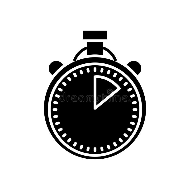 Stopwatch Icon Set. Watch Clock Timer Chronometer Vector Symbol in a ...