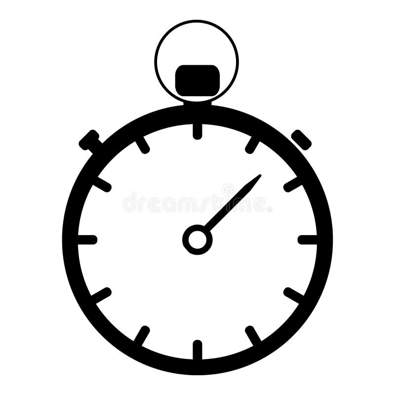 Stopwatch Icon, Simple Style Stock Vector - Illustration of hour ...