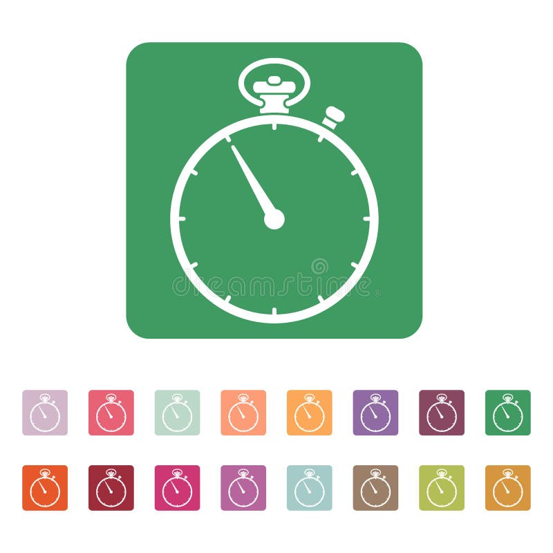 The Stopwatch Icon. Stopwatch Symbol. Flat. Vector Stock Vector ...