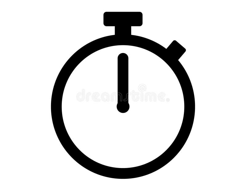 Stopwatch Icon (timer Mark) Stock Illustration - Illustration of ...
