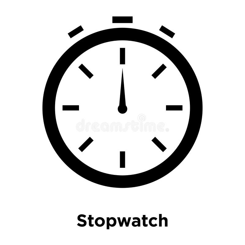 Stopwatch Concept Vector Linear Icon Isolated on Transparent Background ...