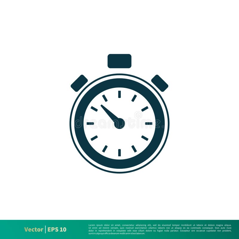 Stopwatch Icon Vector Logo Template Illustration Design. Vector EPS 10 ...