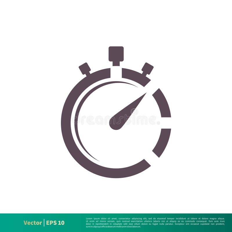 Stopwatch Icon Vector Logo Template Illustration Design. Vector EPS 10 ...