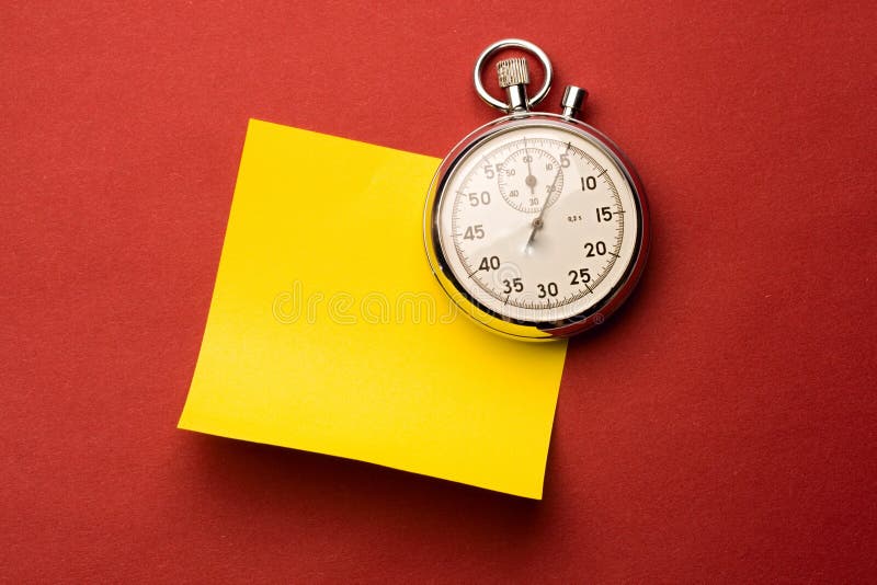 Stopwatch and label stock photo. Image of business, personal - 17653082