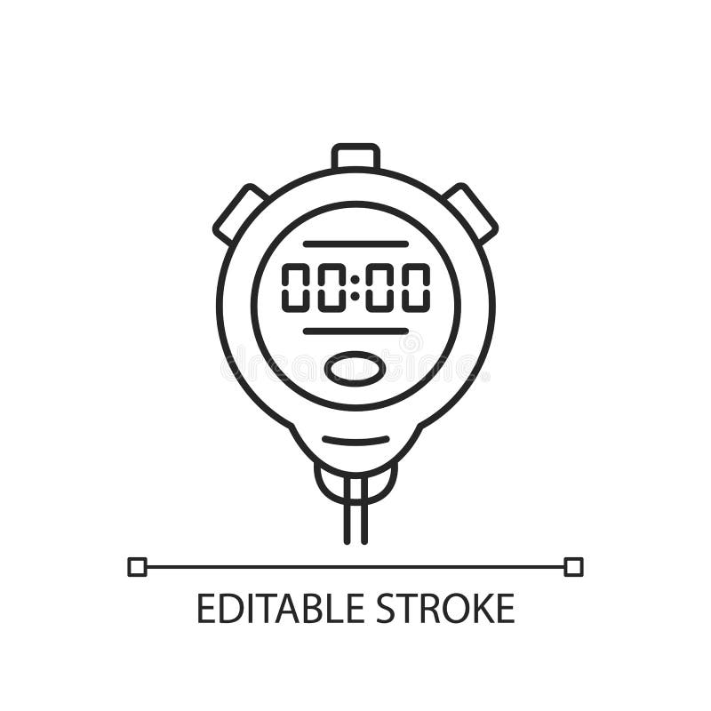 Digital Stopwatch Drawing