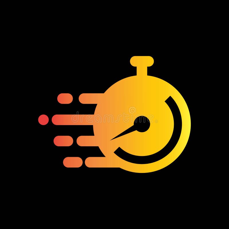 Stopwatch Logo for Quick Time Icon and Fast Deadline Vector Symbol ...