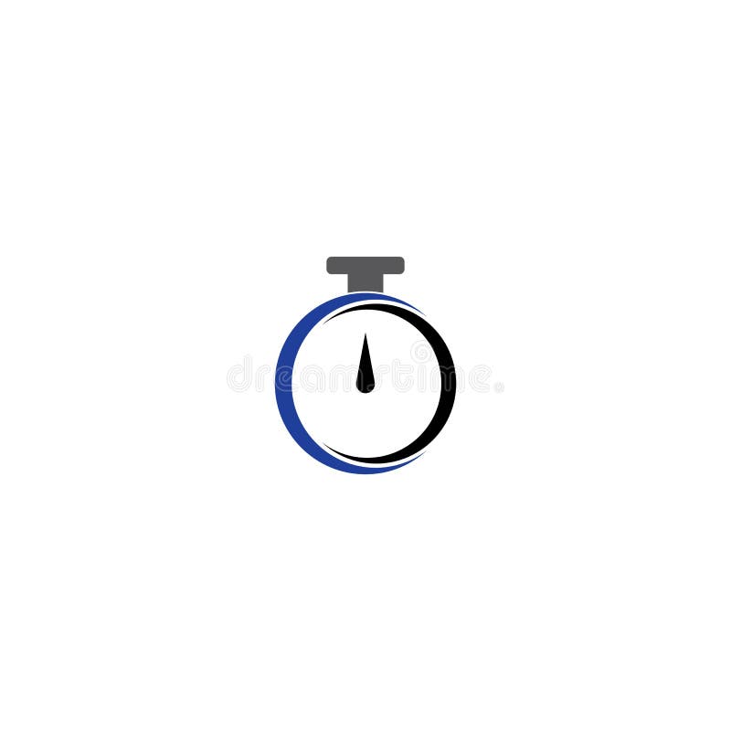 Stopwatch Logo Template Icon Stock Vector - Illustration of speed ...
