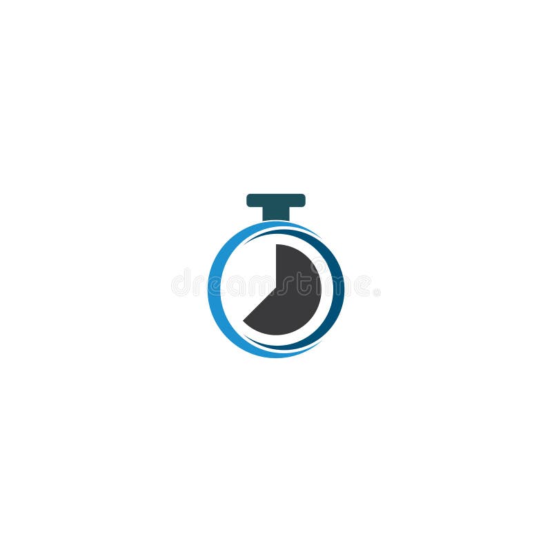 Stopwatch Logo Template Icon Stock Vector - Illustration of sign ...