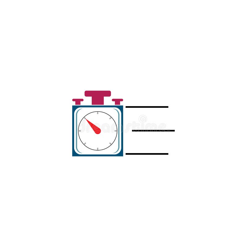 Stopwatch Logo Template Icon Stock Vector - Illustration of deadline ...