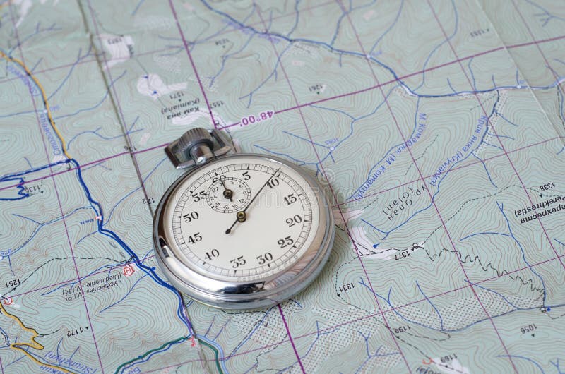 Old watch on map stock photo. Image of clock, watch, fashion - 16855914