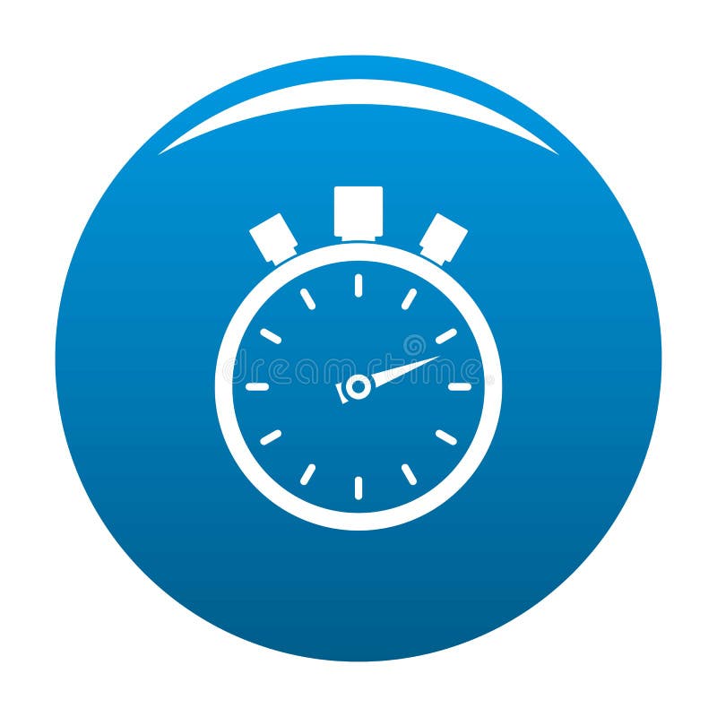 Stopwatch Modern Icon Blue Vector Stock Vector - Illustration of icon ...