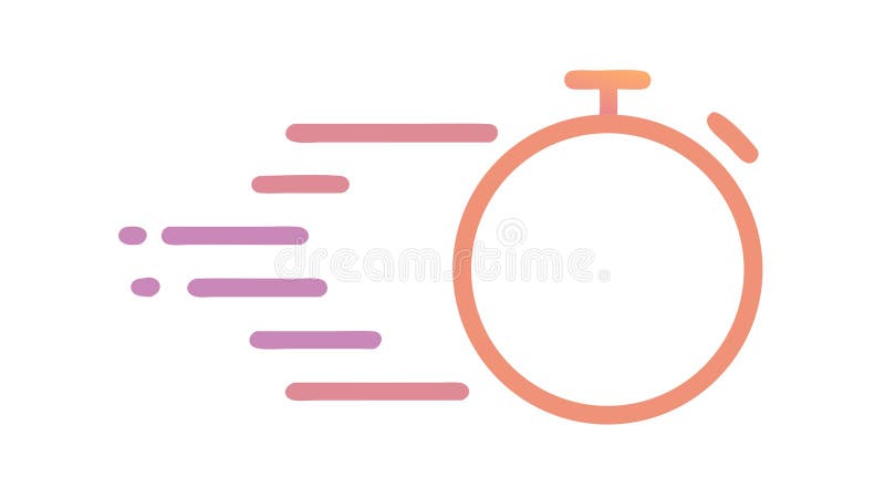 Stopwatch with Motion Lines, Symbolizing Fast Timing, Deadlines, and ...